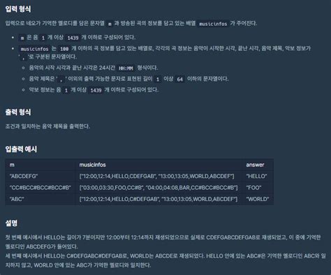 C로 풀이 방금그곡 ⭐⭐ 평생 공부 블로그 Today I Learned‍ 🌙