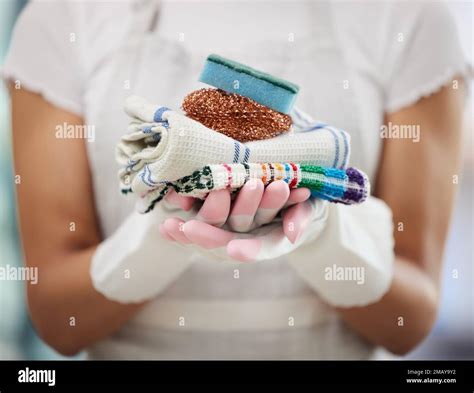 Time To Get Scrubbing An Unrecognizable Woman Standing Alone At Home