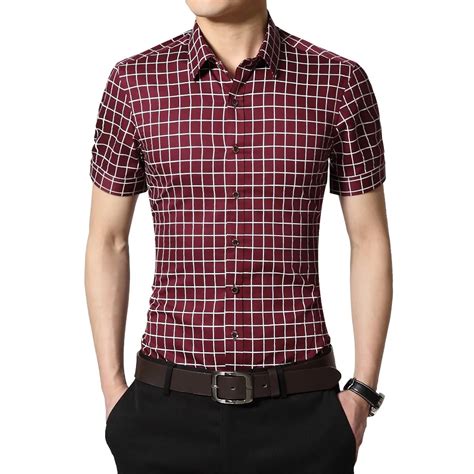 Clearance Sale Men Summer Short Sleeve Shirt In Dress Shirts From Mens
