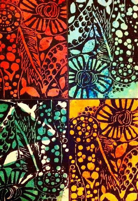 17 Best Images About Printmaking Styrofoam Plates On Pinterest