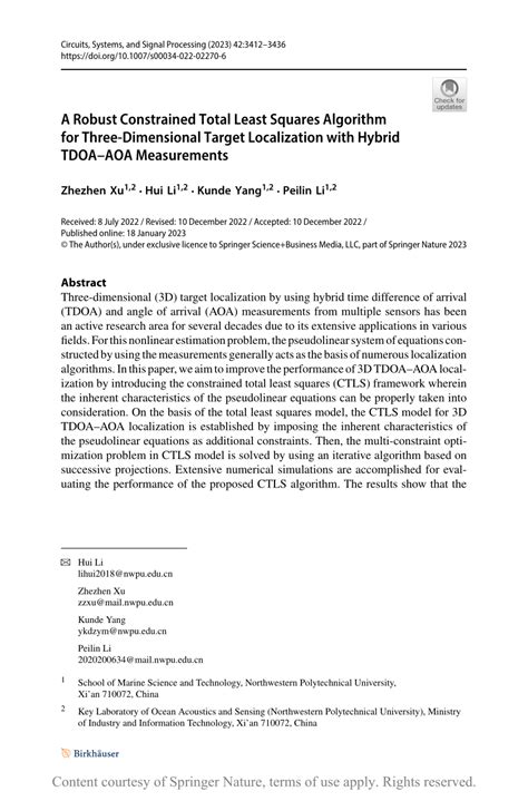 A Robust Constrained Total Least Squares Algorithm For Three