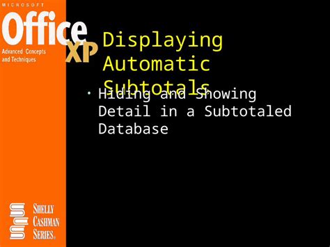 Ppt Microsoft Excel Project Five Creating Sorting And Querying A Worksheet Database