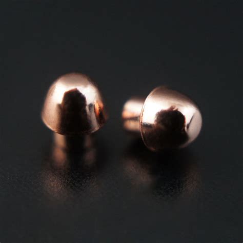 Electrical Copper Solid Contact Rivet For Switch Silver Brass Bimeta