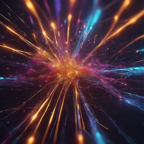 Premium Ai Image 3d Network Communications Background With Flowing Particles