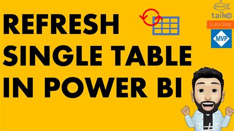 Refresh Single Table In A Power Bi Dataset By Taik18 Youtube