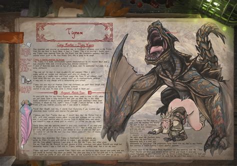 Monster Hunter Exploration Diaries Artist Thekite Rhentaibeast