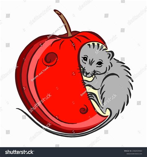 Rodent Mouse Vector Illustration Image Cute Stock Vector Royalty Free