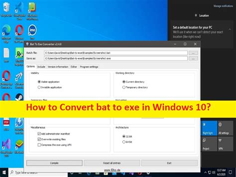 How To Convert Bat To Exe In Windows 10 Steps Techs And Gizmos