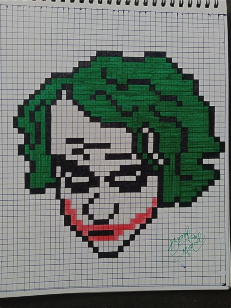 Joker Pixel Art Disegni Di Tumblr Disegni Dipinti Carini