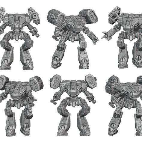 🦵 Leg Iic And Leg Iic2 Battle Mech Scaled For Battletech・ Stl File For 3d Printing・cults
