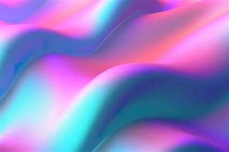 Premium Ai Image Gradient Holographic Iridescent Waves Frosted Glass
