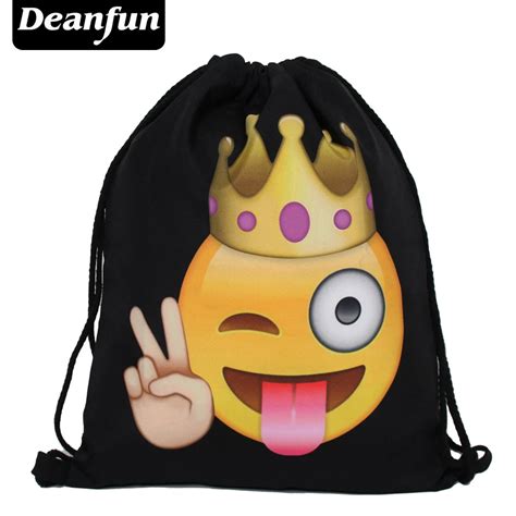 Deanfun Emoji Backpack New Fashion Women Backpacks 3d Printing Bags