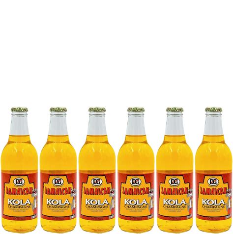 Jamaican Kola Champagne Flavored Soda 12oz Glass Bottle Kiki Tropical