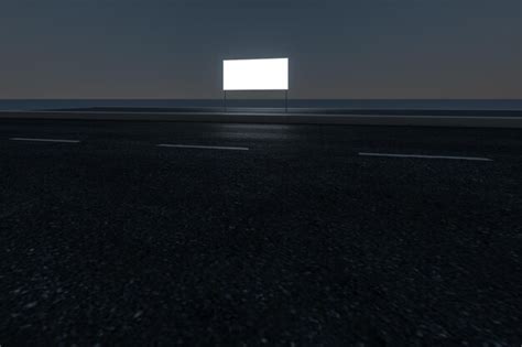 Premium Photo D Rendering Advertising Billboard On The Side Of Road
