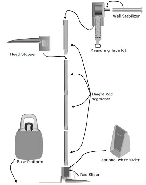 Charder Hm202p Portable Height Stadiometer User Manual
