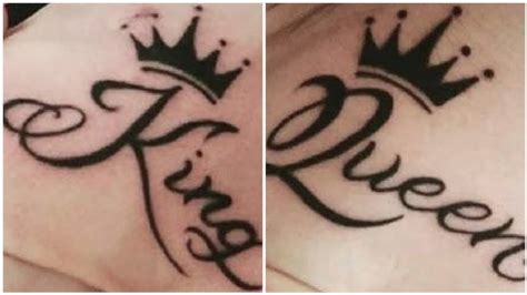 King And Queen Tattoos On Hand