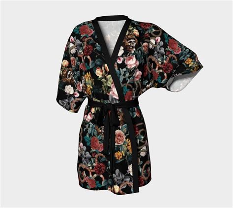 Goth Kimono Skull Robe Witchy Kimono Goth Robe Witchy Robe Goth