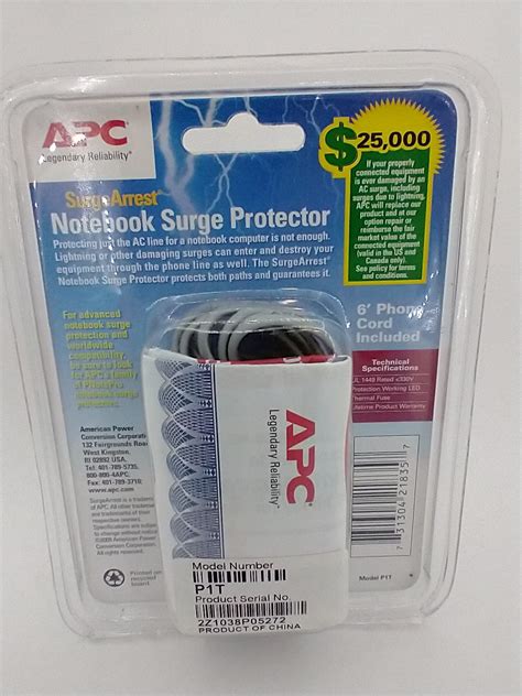 Apc Surgearrest Notebook Surge Protector Roundybox
