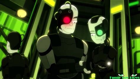 Borg Queen KICK IN THE BALLS Cartoon Ballbusting Star Trek Queen B