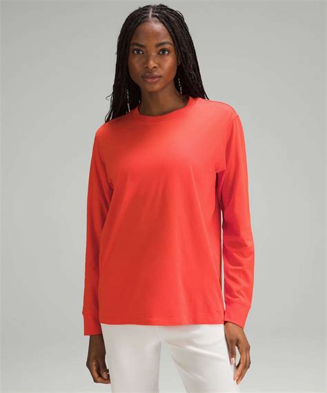 Lululemon All Yours Long Sleeve Shirt Solar Orange Lulu Fanatics