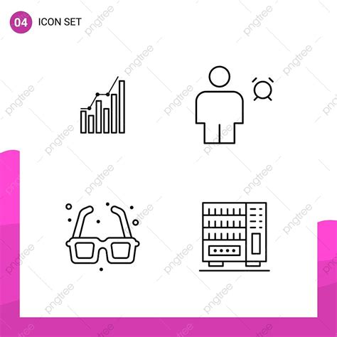 Outline Icon Set App Application And Business Isolated PNG And Vector With Transparent