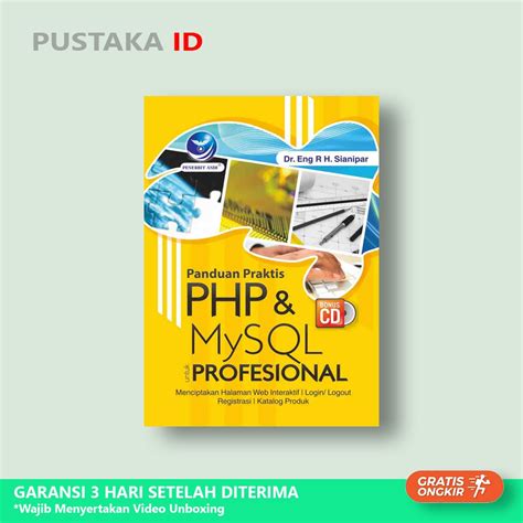 Jual Buku Panduan Praktis Php Dan Mysql Untuk Profesional Cd