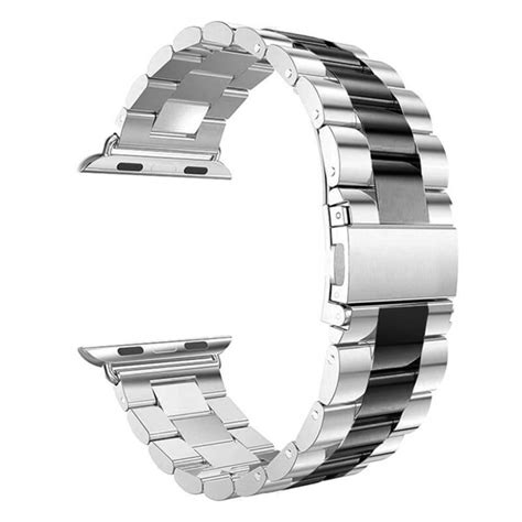 Stainless Steel Apple Watch Bands Mix Black