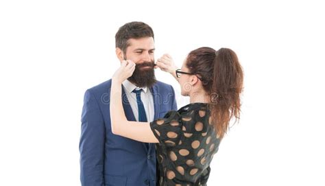 Moustache Care Business Girl Twirl Hipster Moustache Serious