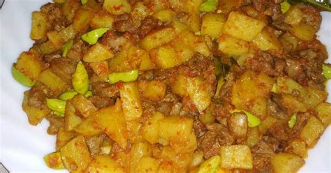 Resep Sambal Goreng Kentang Hati Pete Oleh Febrina Melati Lubis Cookpad