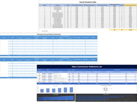 40 Salary Templates Employee Payroll ǀ Wage Calculator ǀ Sales Commission ǀ Salary Slip ǀ
