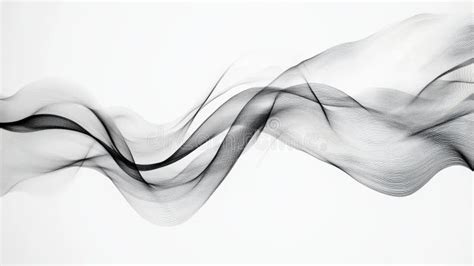 Elegant Flowing Lines Create An Abstract Monochrome Design Stock Illustration Illustration Of