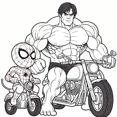 46 Coloriage Spiderman Moto Action Et Aventure à Plein Gaz