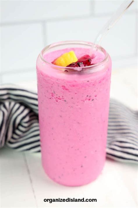 Dragonfruit Smoothie Organized Island