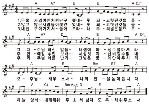 우물가의 여인처럼 C B Bb A Ab G 네이버 블로그