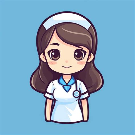 Premium Ai Image Nurse Manager Mascot For A Company Logo Generative Ai