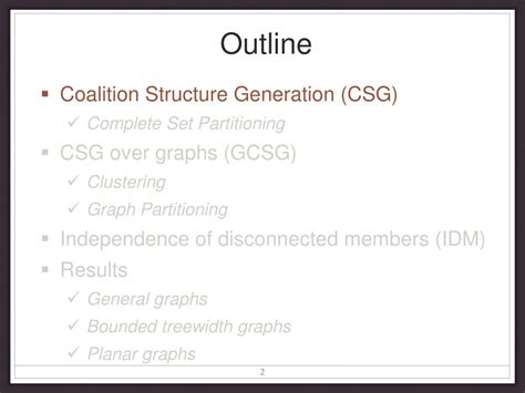 Ppt Graph Coalition Structure Generation Powerpoint Presentation