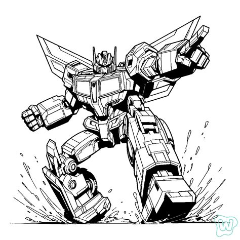 Transformer Optimus Prime Coloring Pages