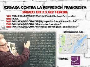 Próximos Eventos Jornada Contra La Represión Franquista Soy CÓrdoba