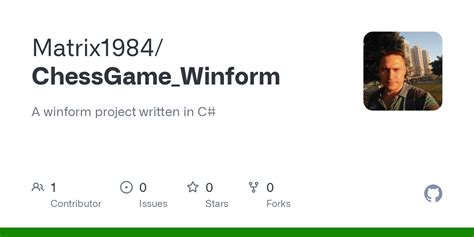 Github Matrix1984chessgamewinform A Winform Project Written In C