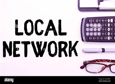 Writing Displaying Text Local Network Business Concept Intranet Lan