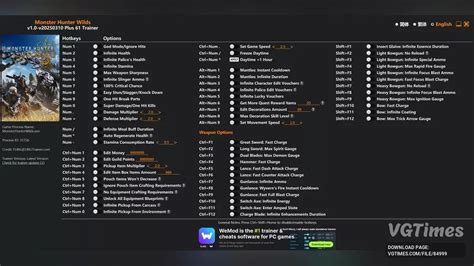 Monster Hunter Wilds — Trainer 61 10 10032025 Trainers Cheats