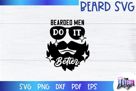 Beard Svg Bearded Men Svg Funny Svg Graphic By The T Store Design