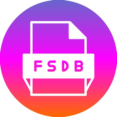 Fsdb File Format Icon Vector Art At Vecteezy