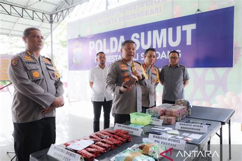 Polda Sumut Kembali Tangkap 60 Pelaku Narkoba Dalam Dua Hari ANTARA News