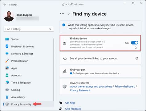 How To Enable Find My Device On Windows 11