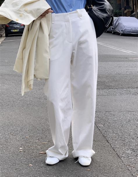 클로젯스토리지 💜핀턱슬랙스 오버테이크 둥근 코튼 와이드 슬랙스 팬츠 3color