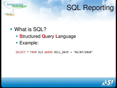 PPT SQL Reporting PowerPoint Presentation Free Download ID
