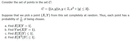 solved consider the set of points in the set c c x y x y âˆˆ