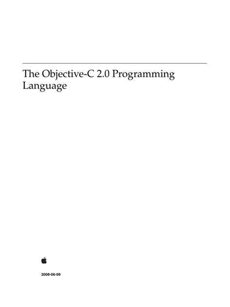 objective c 2 0 programming language objective c class computer