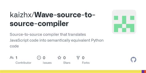 github kaizhx wave source to source compiler source to source